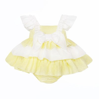SS25 Baby Girls Lemon Dress & Knickers | Spanish Designer Clothing ...